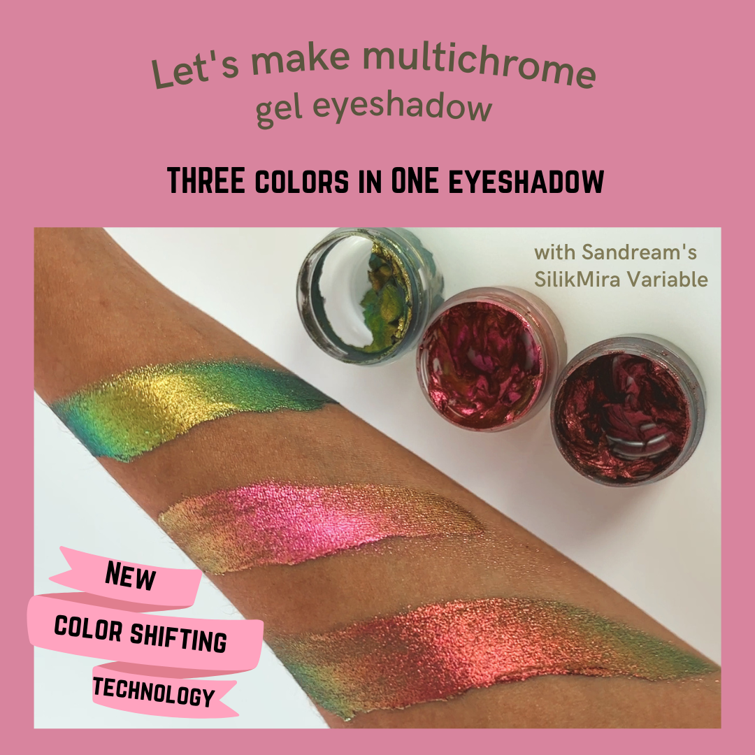 Let’s make multi-chrome (3 colors in 1), gel eyeshadow